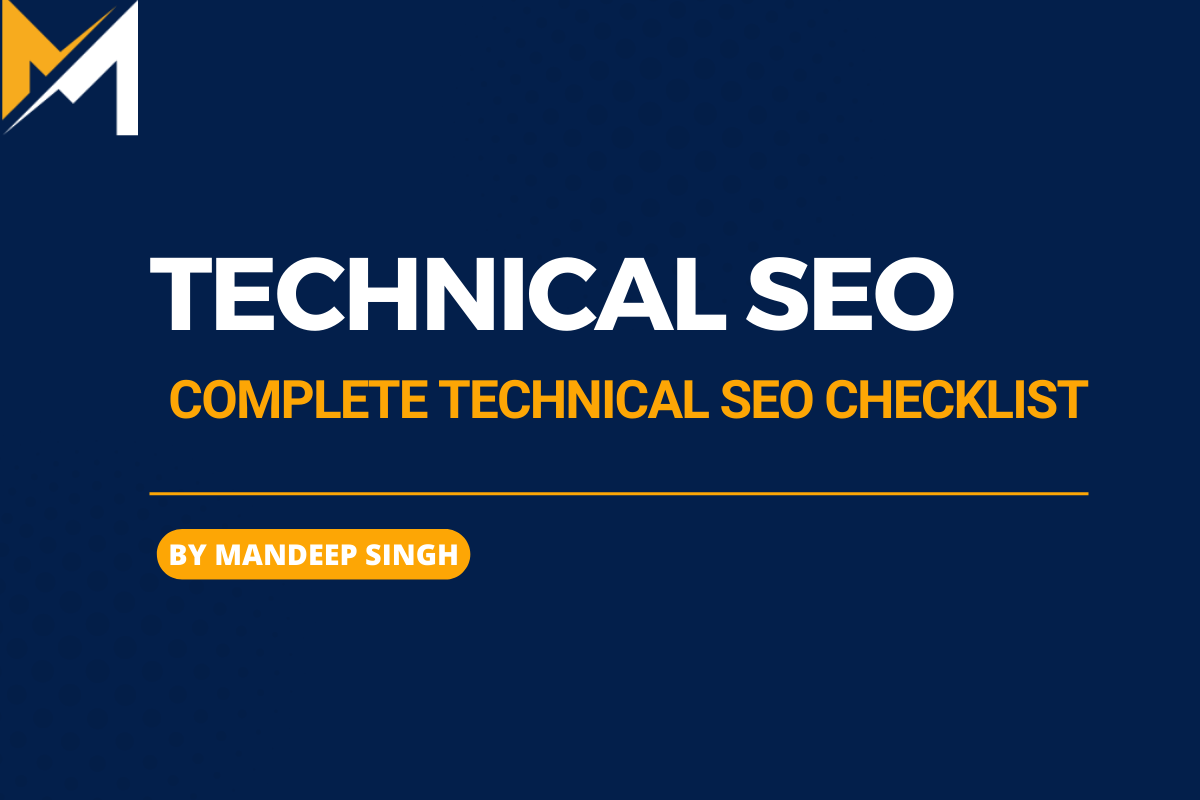 Technical SEO – Complete Technical SEO Checklist Technical SEO – Complete Technical SEO Checklist